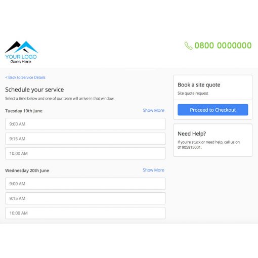 Site Quote Online Booking Form For ServiceM8 - Hazel Whicher