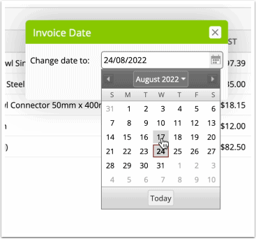 Add The Invoice Date Change Option To Your ServiceM8 Account - Hazel ...
