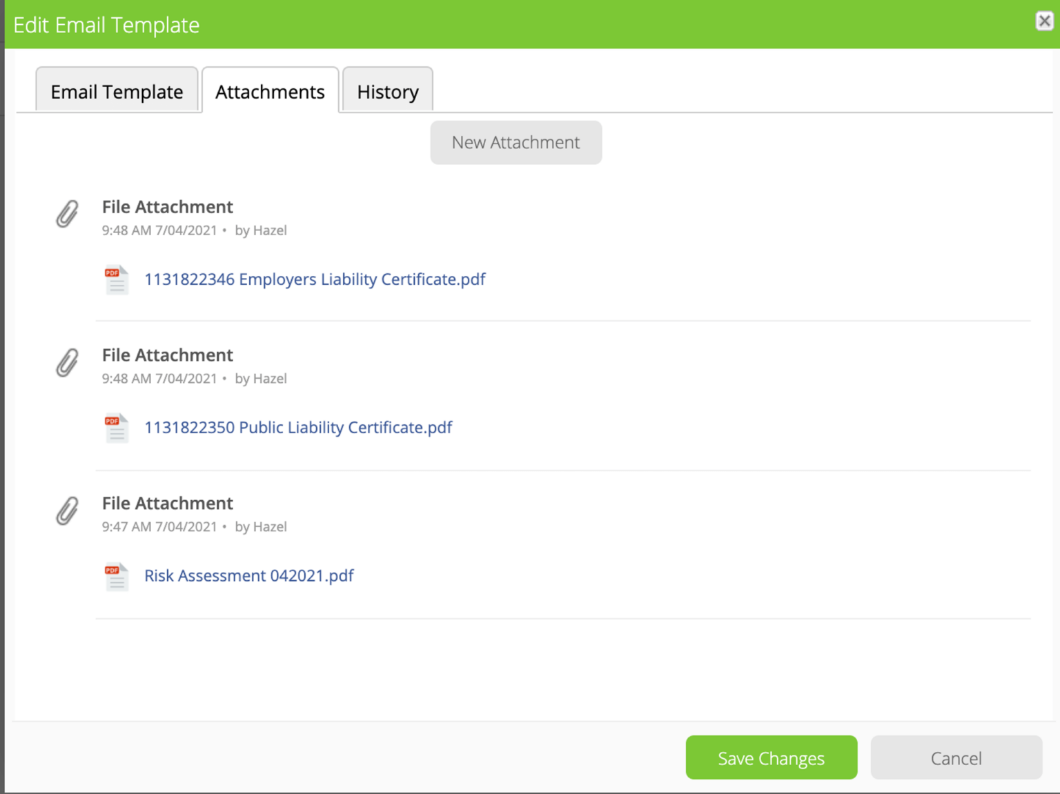 Attach Key Documents To Your Email Templates