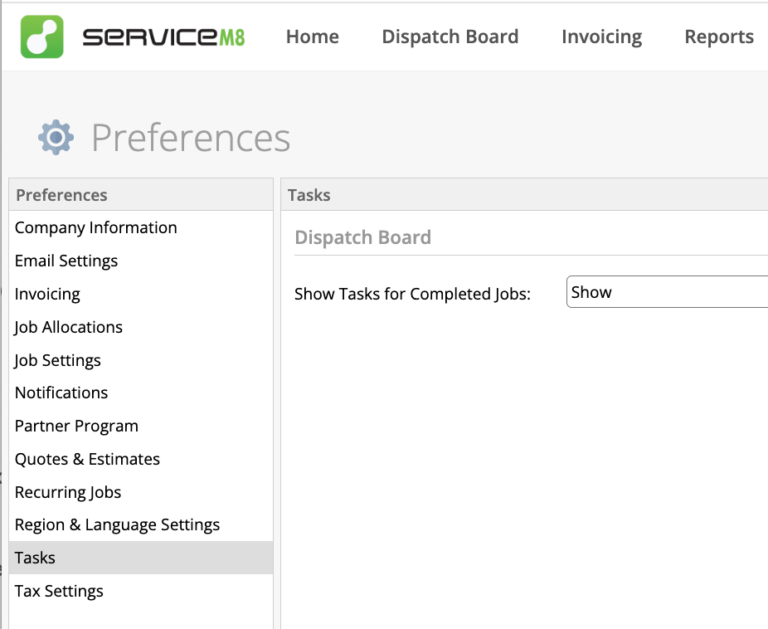 How To Show All Outstanding Tasks, Including Those On Completed Jobs